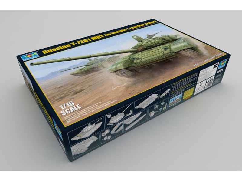 T-72B1 - czołg sowiecki z pancerzem reaktywnym kontakt-1