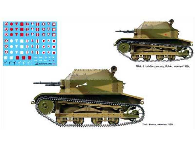Tankietka TK-3 z 7.62 MG Hotchkiss Mk.25 - Polska 1939