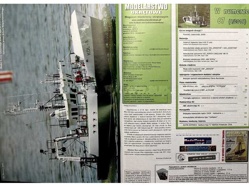 Modelarstwo Okrętowe Nr.67 Kuter Rybacki Typ B-410 I Inne