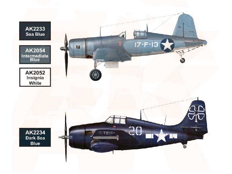 WW2 US Navy And Usmc AircRAFt Colors Set