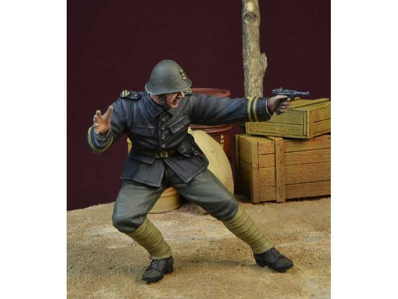 Black Devils Officer, WWii Dutch Army Rotterdam 1940