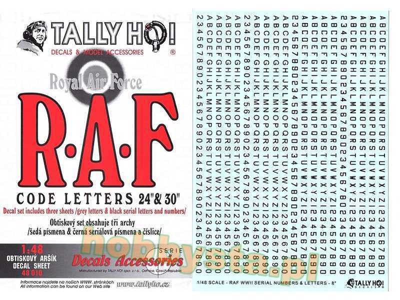 RAF Code Letters