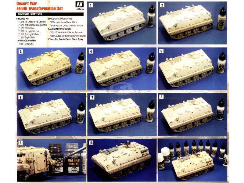 Zestaw farb Model Air - Operacja Pustynna Burza - 12 elementów