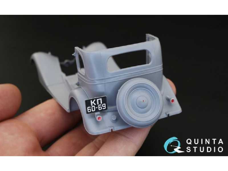 Gaz-m1 3d-printed & Coloured Interior On Decal Paper