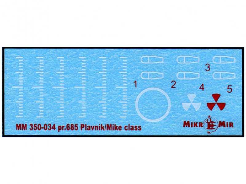 Soviet Nuclear-powered Submarine Pr. 685 Plavnik/Mike-class