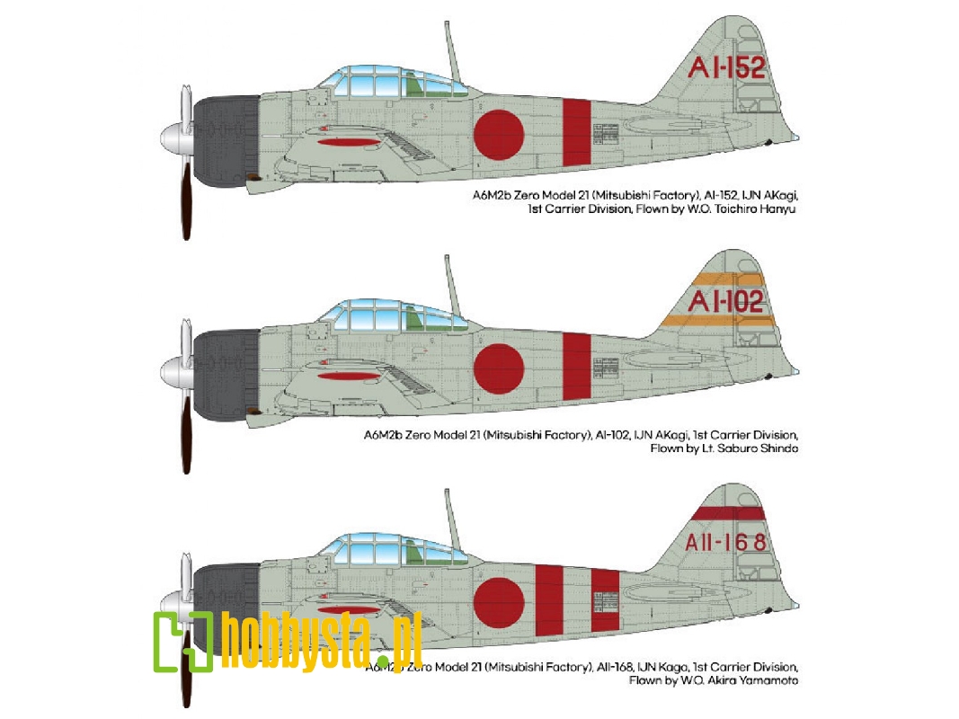 Mitsubishi A6M2b Zero Fighter Model 21 rocznica bitwy o Midway