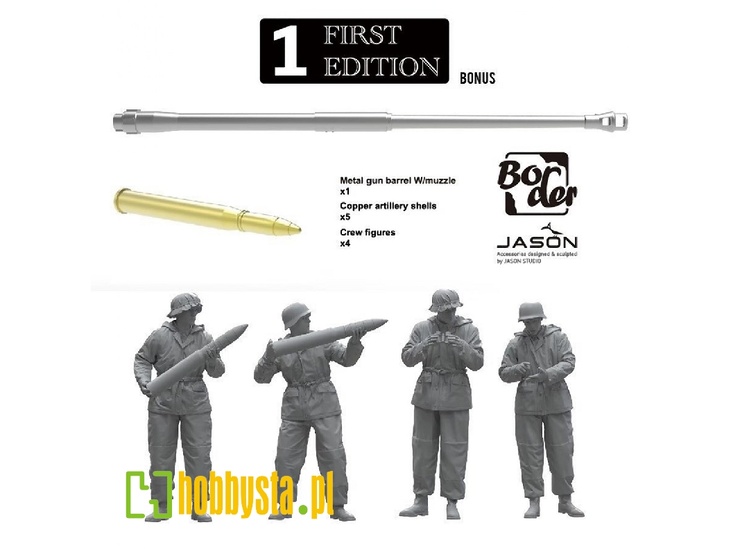 Sd.Kfz.164 Nashorn Early/Command Version W/4 Figures