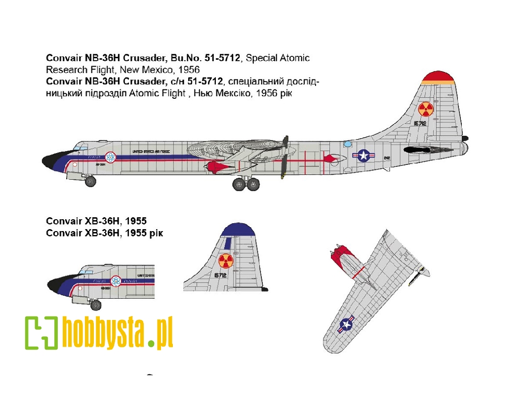 Convair NB/XB-36H Crusader