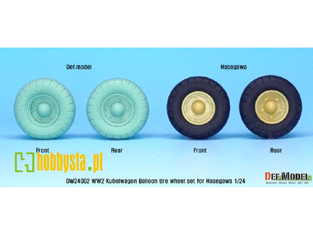 Ww2 Kubelwagen Balloon Tire Wheel Set