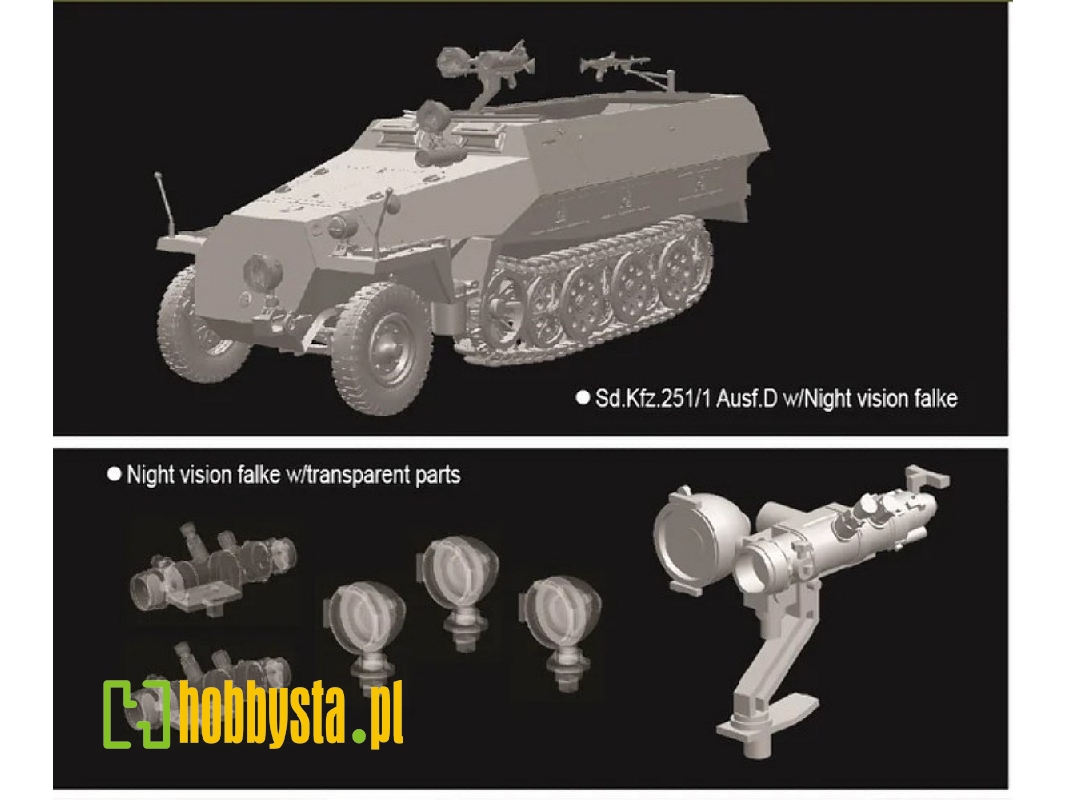 Sd.Kfz.251/1 Ausf.D w/Night Vision Falke