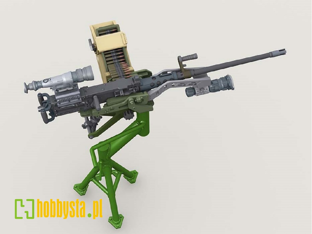 M2a1 Qcb Hmg On Pedestal Mount For Hmmwv And Gun Trucks (Short Version)