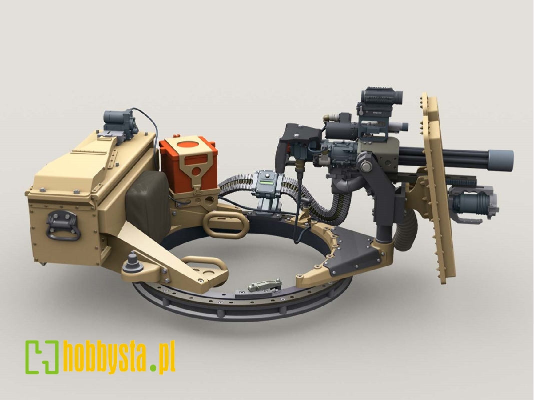 M134d Minigun, Mmc System, Transparent Shield Turret W/3,000rd 3-bay ...