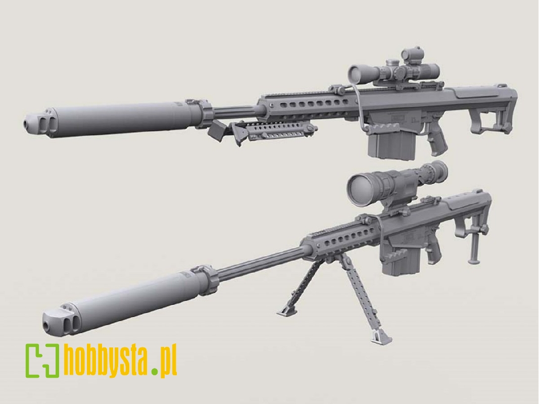 Barrett M107 Sniper Rifle W/Qdl Supressor Set (Incl' 2 Bodies)