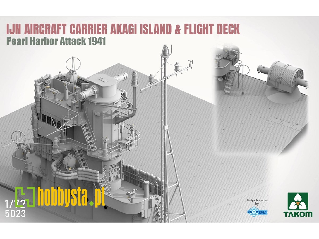 Ijn Aircraft Carrier Akagi - Island And Flight Deck, Pearl Harbor Attack 1941