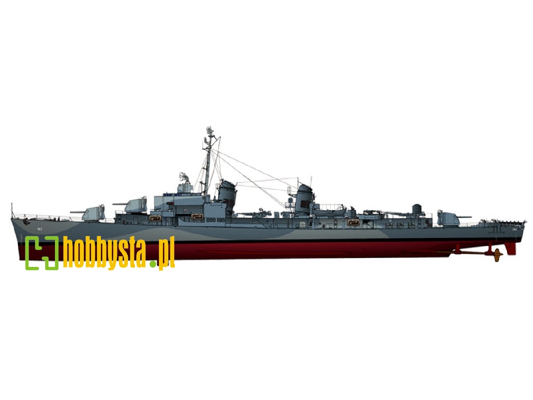 Gearing-Class Destroyers USS DD-743 Southerland 1945 (Full Hull)