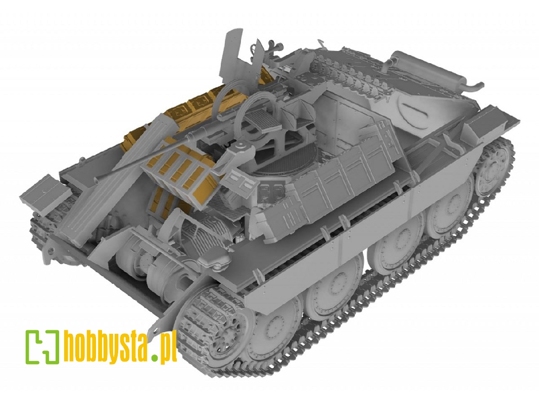 German Bergepanzer Hetzer With 2cm Flak Early