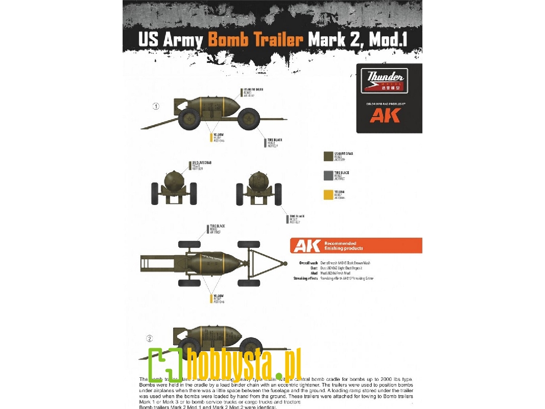 Us Army Bomb Trailer Mark 2 (2 Kits In The Box)
