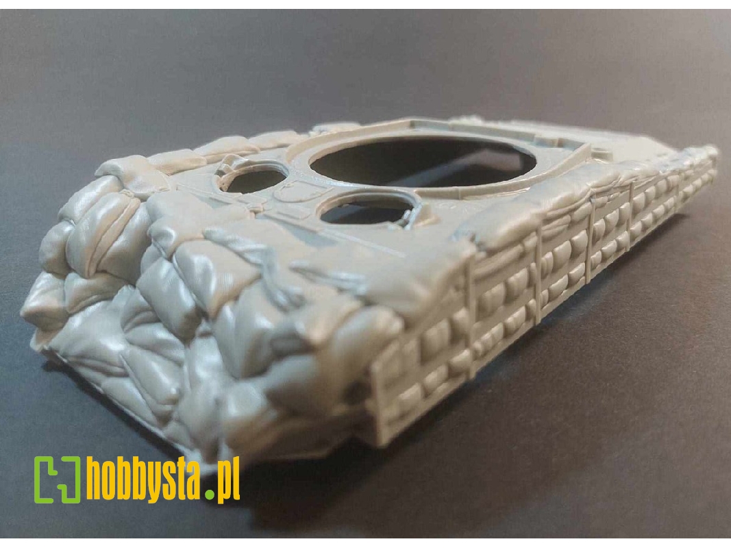 Sherman M4a3 Vvss Hull With A Frame With Sandbags Armor