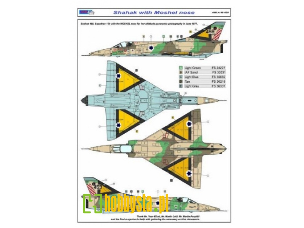 Dassault Mirage Iii C - Shahak With Moshel Nose Conversion Set (For ...