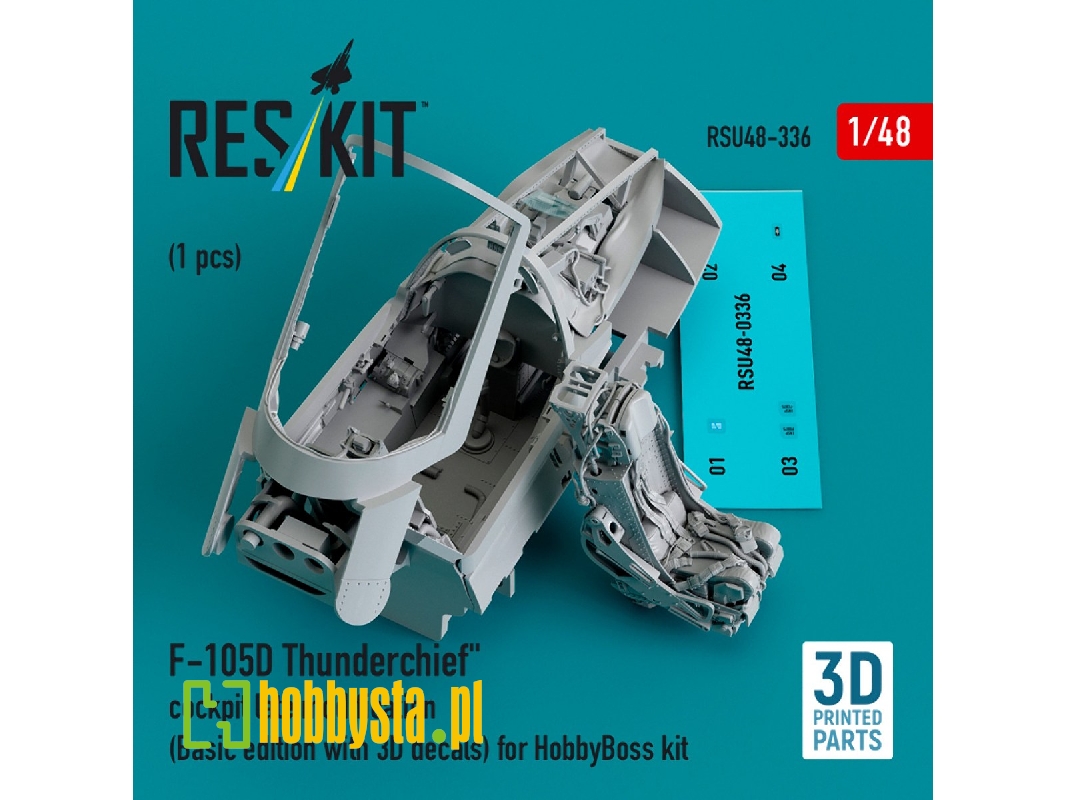 F-105d 'thunderchief' Cockpit Late Modification (Basic Edition With 3d Decals) For Hobbyboss Kit ...