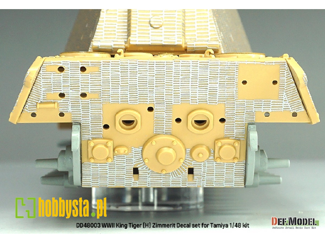 King Tiger (Henschel Turret) - Zimmerit Decal Set With Pe Grill (For ...