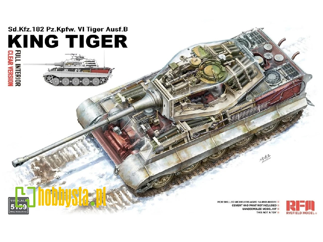 Sd.Kfz. 182 Pz.Kpfw. VI Tiger Ausf. B King Tiger Full Interior / Clear ...