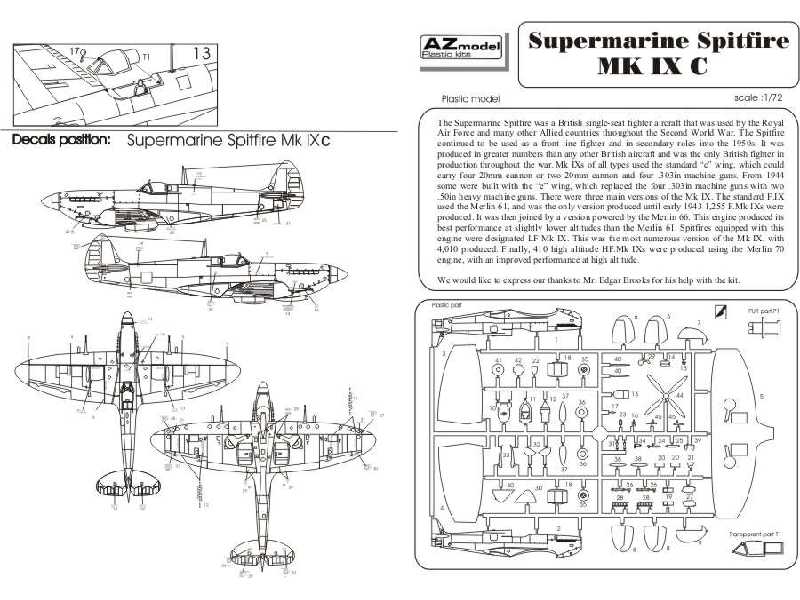 Supermarine Spitfire Mk. IXc - Early Tails