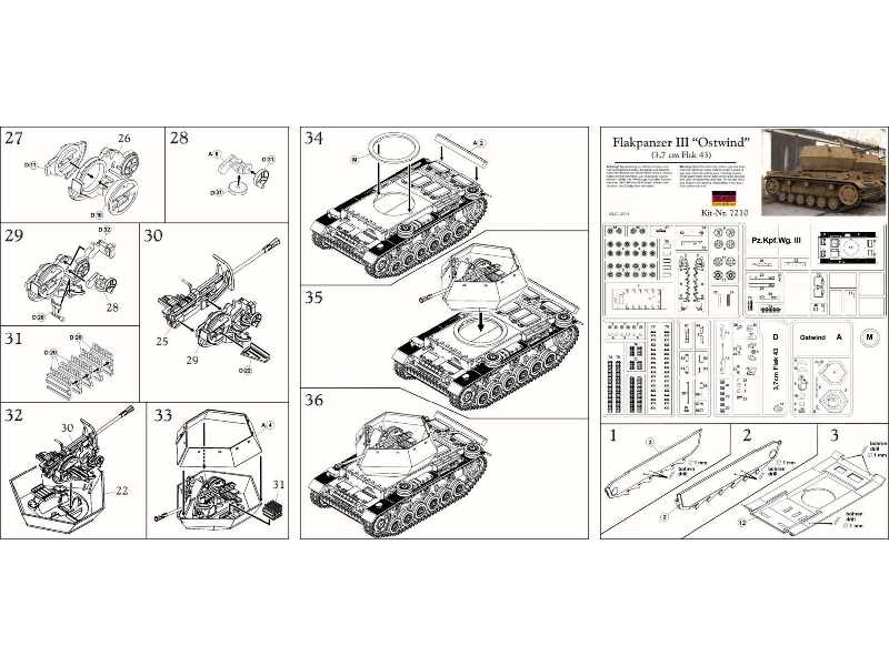 Flakpanzer III Ostwind 3.8cm Flak 43